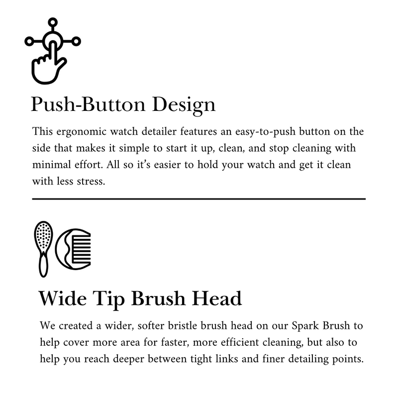 Keep Your Watch Looking Like New with Sparklean Ultimate SparkBrush Cleaner - Ultra-Fine Bristles